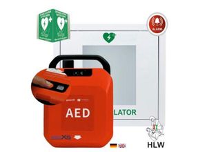 4262483650332 - Defibrillator MedX5 HeartSave Y für Innen manuelle Schockabgabe Sprachausgabe DE EN IP55 Metall-Wandkasten inkl Alarm mit HLW-Feedback-Sensor