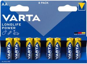 4008496559510 - VARTA Batterien Longlife Power Spannung 15 V besonders langlebig Mignon AA 8 Stück