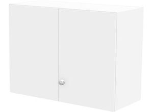 4251898807899 - Genius Aufsatzschrank TETRIS WALL 2 Ordnerhöhen Türanschlag rechts B 1000 x T 440 x H 740 mm weiß