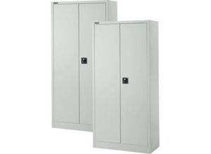 4250510935002 - Pure Universalschrank 2er-Set Stahl abschließbar 950 x 400 x 1935 mm 5 OH