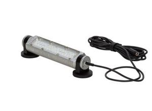 4260131235481 - LED Maschinenleuchte Bauer & Böcker Nachtwächter M kabelgebunden 6 W 600 lm 5500 K um 360° drehbare Gelenke Magnetfuß IP67 Aluminium grau