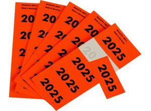 4251898827453 - Etiketten „2025“ selbstklebend B 60 x H 28 mm rot 100 Stück