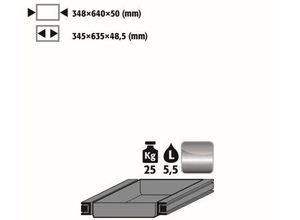 4250101187896 - Auszugswanne Standard für asecos Sicherheitsschränke der S90 Serie Edelstahl 14301 B 348 x T 640 x H 50 mm 55 l bis 25 kg