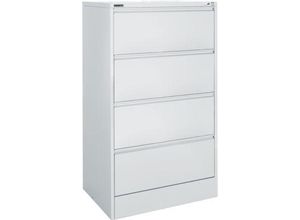 4051273202062 - SchÃ¤fer Shop Select HÃ¤ngeregistraturschrank MS iCONOMY Stahl 2-bahnig geschlossene Wanne B 780 mm lichtgrau RAL 7035