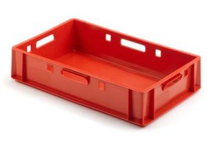 4026698004447 - Euro Box Fleischkasten lebensmittelecht Inhalt 253 L geschlossene Version rot