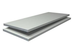 4004514122247 - Regalelement Stecksystem-Fachboden PowerMax Regale 2 Stück weiß 1200x500 mm Gr B T 120 cm x 50 cm weiß Werkstatt-Regale