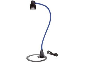 4260131239298 - LED-Tischleuchte Bauer & Böcker Satelite 45 W 490 lm 3000 K dimmbar neigbar L 750 mm Aluminium schwarz-blau