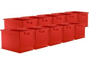 4251898827507 - Stapelkasten SSI Schäfer 14 6-2Z Volumen 33 l bis 30 kg mit Griffmulde L 465 x B 314 x H 298 mm Polypropylen rot 10 Stück
