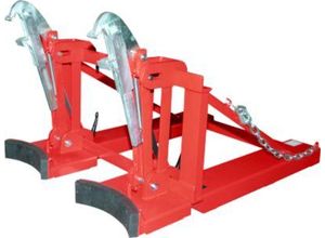 4052462042148 - Fasslifter RS-II D 91 für Stapler 2 x 110 bis 200-l-Deckelfässer L 1285 x B 940 x H 810 mm bis 1600 kg Stahl Feuerrot