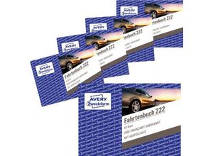 4004182205501 - AVERY Zweckform Fahrtenbücher Fahrtenbuch Pkw mit Kraftstoffverbrauch AAvery Fahrtenbuch 4+1 222-5 222-5 DIN A6 quer 1
