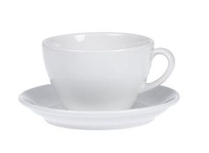 4007796036684 - Kaffeetassen-Set BISTRO 6 Tassen & Untertassen jeweils 02 l H 65 mm Porzellan weiß