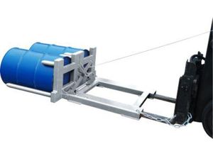 4052462020580 - Fasswender Typ FW-II für 200 l Fässer 600 kg Kippvorgang per Seilzug Stapleraufnahme Stahl feuerverzinkt