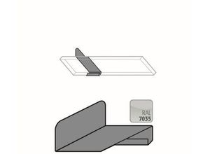 4250101140433 - Flaschenhalter für Kleinflaschenlagerung für asecos Druckgasflaschenschränke Stahlblech lichtgrau