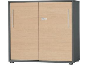 4251898811322 - Select Schiebetürenschrank Start Off 2 OH abschließbar B 800 x T 420 x H 744 mm Holz graphit ahorn