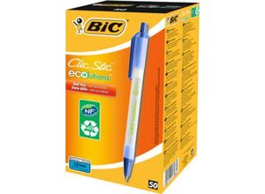 3086123175907 - Kugelschreiber ECOlution Clic Stic transparent blau Mine 04mm Schreibfarbe blau 3086123175907 BIC