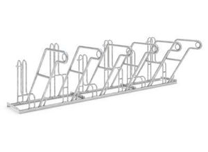 4250366512082 - Anlehnparker WSM 1-seitig für Reifen bis B 55 mm B 3000 x T 390 x H 800 mm Stahl verzinkt 6 Einstellplätze