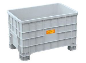 4052886315682 - Logistikbox Cemo Hart-Polyethylen (HDPE) grau lebensmittelecht B 1000 x T 635 x H 645 mm 200 l hoch mit Füßen
