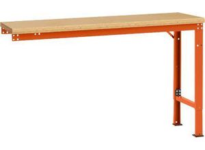 4045916157437 - Ansatztisch UNIVERSAL Spezial 1500 x 800 mm Multiplex natur rotorange