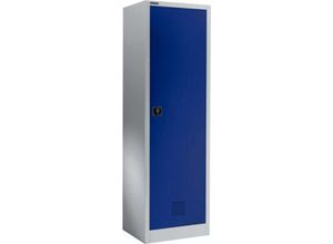 4051273513281 - Select Garderobenschrank EASY-WEAR Zylinderschloss H 1935 mm weißalu enzianblau RAL 9006 5010