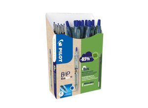 3131910586579 - Kugelschreiber PILOT Bottle 2 Pen Ecoball blau Strichbreite 06 mm dokumentenecht nachfüllbar 86 % Recyclingmaterial 10 Stück + 10 Minen blau