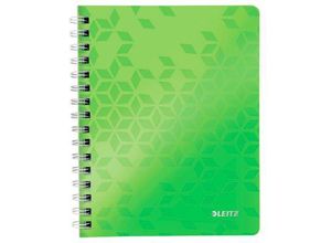 4002432123469 - Collegeblock WOW Format A5 80 linierte Blatt Klarsicht-Tasche FSC®-zertifiziert grün