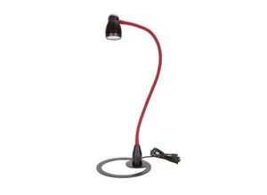4260131239274 - LED-Tischleuchte Bauer & Böcker Satelite 45 W 490 lm 3000 K dimmbar neigbar L 750 mm Aluminium schwarz-rot