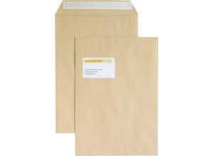 4011103012780 - Versandtaschen Eurokuvert DIN C4 mit Fenster haftklebend 100 g m² 250 Stück Papier braun