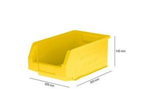 4052939531663 - Sichtlagerkasten SSI Schäfer Serie PROFI LF 321 Polypropylen L 343 x B 209 x H 145 mm 75 l gelb