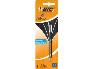 3086123402959 - BIC 4 Colours Original Nachfüllminen mittlere Spitze Schwarz 2er Pack