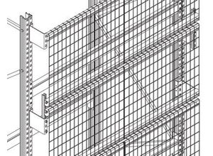 4052941602382 - Gitterrückwand GRM-Set 5 Regalhöhe 3600 x Regallänge 2200 mm