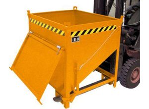 4052462014565 - Silobehälter SGK 75 Zugseil-Entleerung L 1000 x B 1200 x H 1170 mm 075 m³ bis 1000 kg Stahl Gelborange