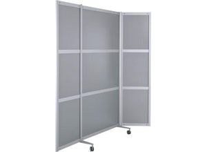 4260222861360 - Mobile Stellwand Dekor silber