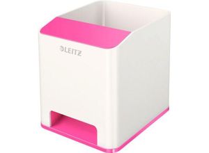 4002432113675 - AKTION LEITZ Stiftehalter WOW Duo Colour perlweiß pink Polystyrol 2 Fächer 90 x 101 x 100 cm mit Prämie nach Registrierung