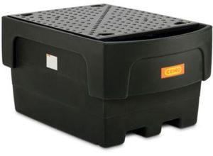 4052886370070 - PE-Auffangwanne für Tankcontainer IBC KTC für 1 x IBC KTC Abfüllvorsatzbehälter mit PE-Lochplatte CEMO