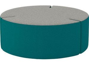 5901747148442 - NowyStyl Sitzpouf TriPly L modular Silvertex-Stoff ø 115 cm grau petrol