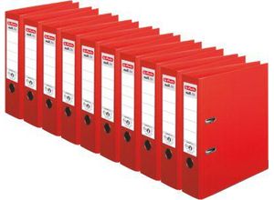 4008110308036 - herlitz Ordner maXfile protect plus DIN A4 Rückenbreite 80 mm 10 Stück rot