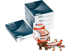 4251898818703 - Kopierpapier Genius Professional DIN A4 80 g m² weiß 4 Karton = 20 x 500 Blatt + GRATIS Ferrero Duplo 40 Riegel