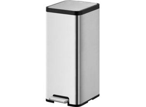 8713631198467 - EKO Treteimer Ecomaid 30 Liter fingerabdruckfest Kunststoff-Inneneimer B 321 x T 373 x H 665 mm Edelstahl mattgrau