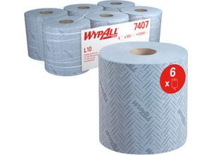 5027375053665 - WYPALL* Wischtuch L-10 EXTRA + Zentralentnahme RCS aus Airflexmaterial 2400 Tücher 1-lagig blau