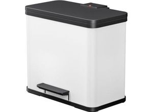 4007126016256 - Hailo Öko Trio Plus L Mülltrenner 3 x 9 Liter Mülleimer mit drei einzeln entnehmbaren Inneneimern Farbe weiß