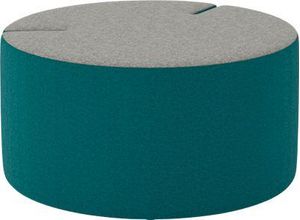 5901747148381 - NowyStyl Sitzpouf TriPly M modular Silvertex-Stoff ø 85 cm grau petrol
