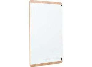 8427951064202 - Whiteboard Natural magnethaftend Hoch Quer Ablageschale Stahl auf Melaminholz B 750 x H 1150 mm