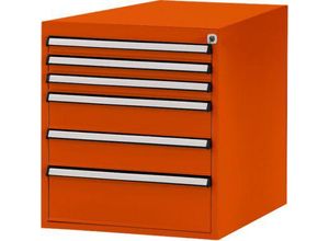 4045916085181 - Schubladen-Unterbauten für Werkbank Profi Tiefe 700 mm rotorange