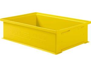 4052939499406 - Stapelkasten SSI Schäfer 14 6-2H Volumen 12 l bis 20 kg mit Griffmulde L 465 x B 314 x H 120 mm Polypropylen gelb