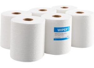 4250139207160 - Papierhandtücher WIPEX® 3473 2-lagig saugstark 100 % Zellstoff hochweiß 6 Rollen mit jeweils 450 Blatt