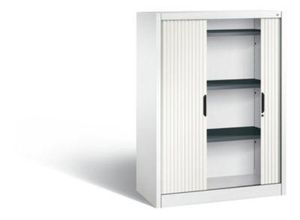 4062084586470 - Rollladenschrank mit Horizontal-Jalousie HxBxT 1345 x 1000 x 420 mm 3 Fachböden 35 Ordnerhöhen verkehrsweiß C+P