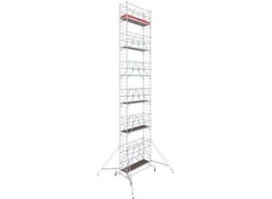 4009199772114 - Alu-Fahrgerüst Serie 10 200 kg m² TÜV-geprüft höhenverstellbare Rollen L 2500 x B 750 x H 13400 mm