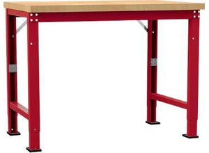 4045916162813 - WP60043003 Grundwerkbank PROFI Spezial mit Multiplexplatte BxTxH = 1250 x 700 x 740-1040 mm