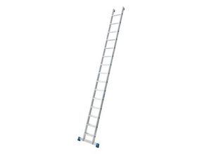 4009199134745 - Anlegeleiter Krause TRBS 2121-2 Arbeitshöhe 4800 mm 15 rutschfeste Profilstufen mit T 80 mm Fußstopfen Quertrav Alu
