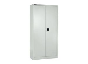 4051273516404 - Select Flügeltürenschrank MS iCONOMY Stahl 5 Ordnerhöhen B 800 x T 400 x H 1935 mm lichtgrau